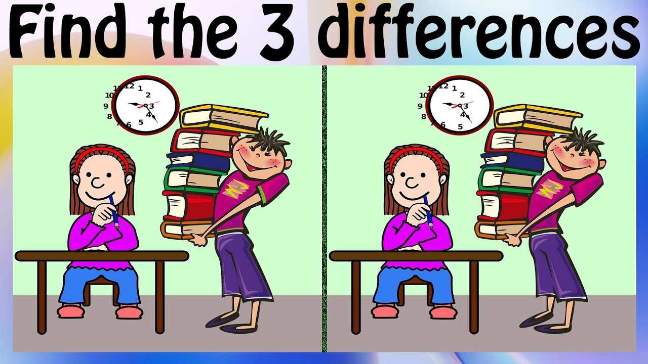 Find the difference | How many did you find? | Puzzle Quiz #21 - YouTube