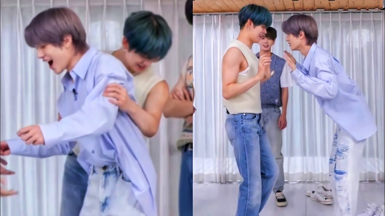 yeonjun pushing and getting beomgyu up on that pressure mat ( yeongyu ...