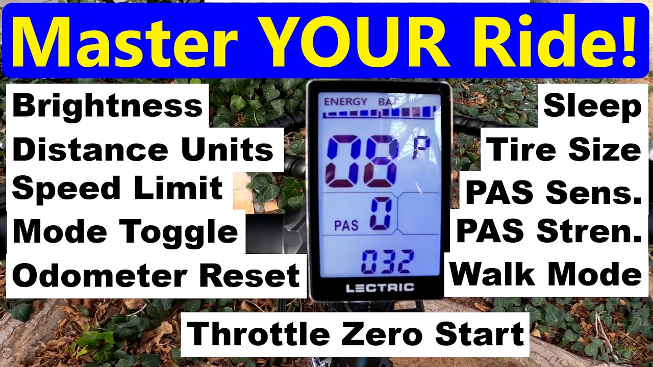 Take Control of Your Lectric EBike: 11 MUST KNOW Settings! - YouTube