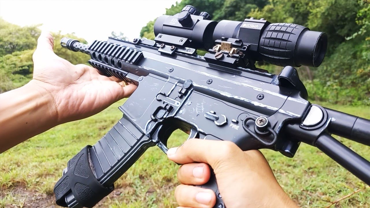 Airsoft POV: KAC PDW with 3x Magnifier Pineapple - YouTube