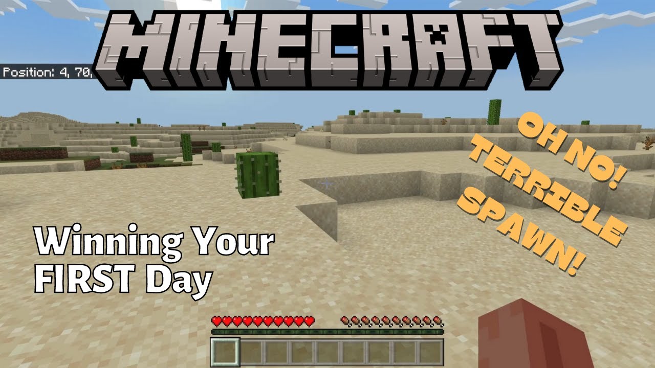 Winning Your FIRST DAY in Minecraft - Get Started Right and Stay Safe ...