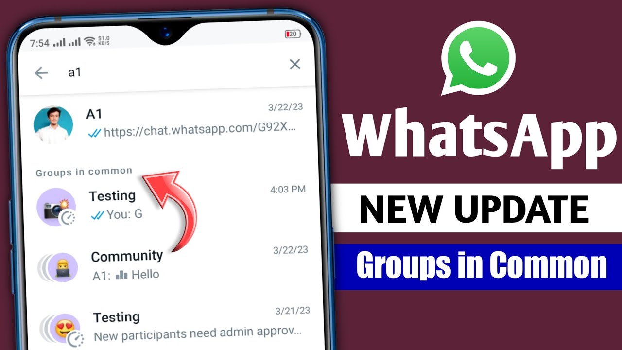 WhatsApp new update || WhatsApp Groups in common within search ...