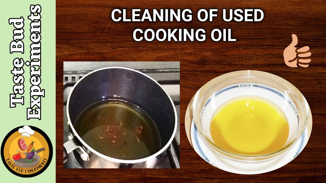 How to clean used cooking oil - YouTube