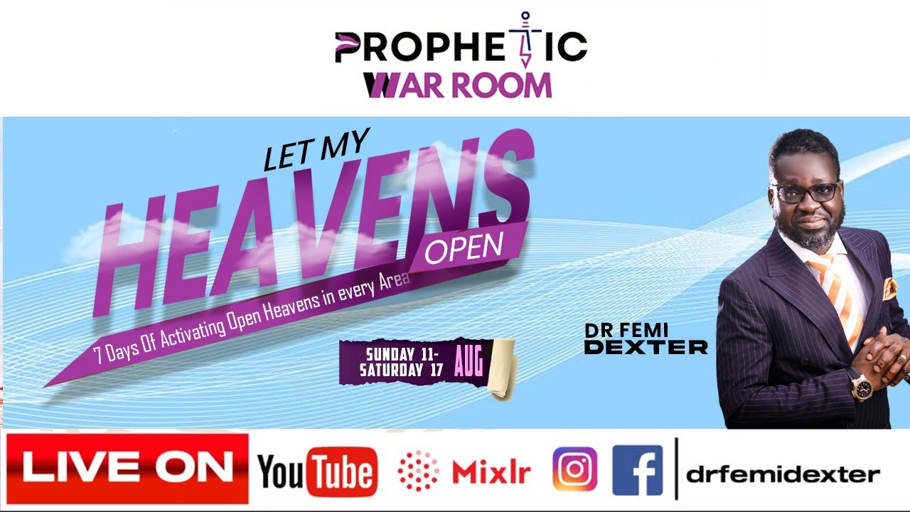 PROPHETIC WAR ROOM EMEA WITH DR. FEMI DEXTER 16/08/2024 - YouTube