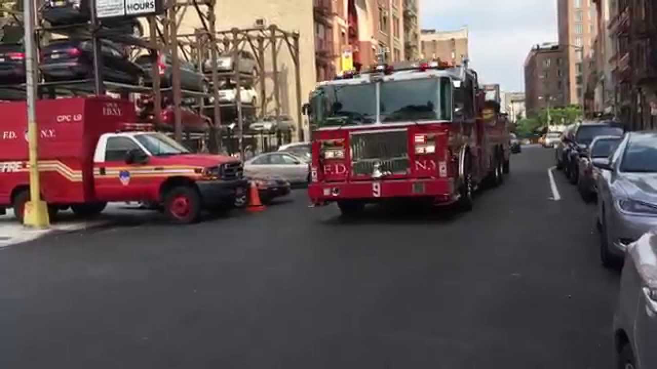 FDNY TOWER LADDER 9 RESPONDING MODIFIED FROM QUARTERS IN EAST VILLAGE ...