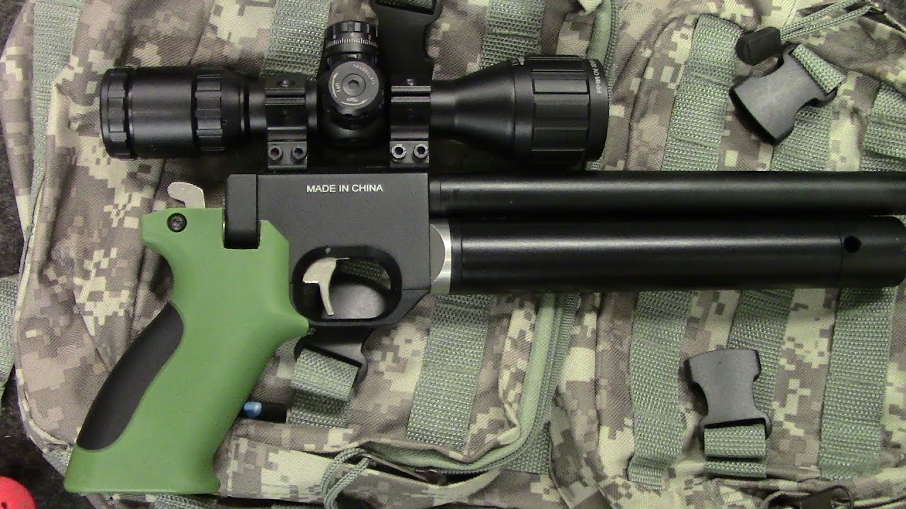 mrodair Airmax PCP Pistol .177 test and review - YouTube
