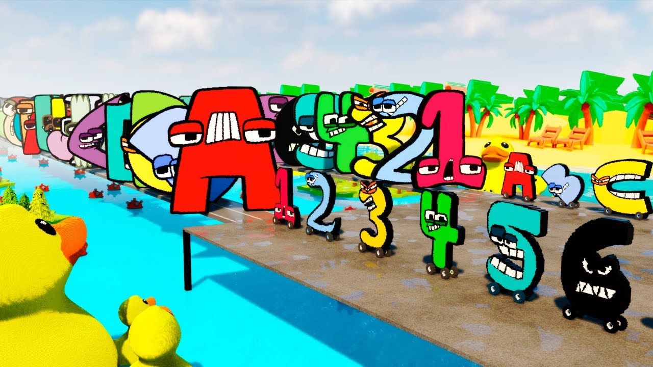 Number Lore 1-26 vs Alphabet Lore A-Z #2 | Teardown - YouTube