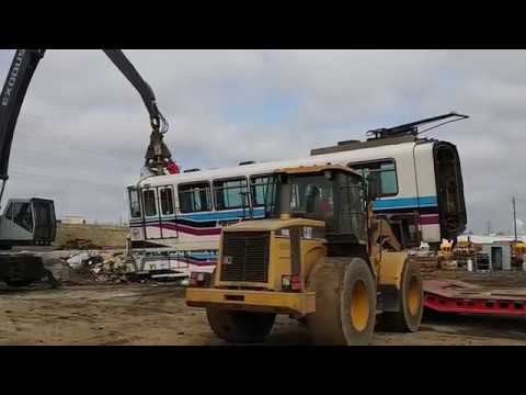 Wrecking a C-Train. - YouTube
