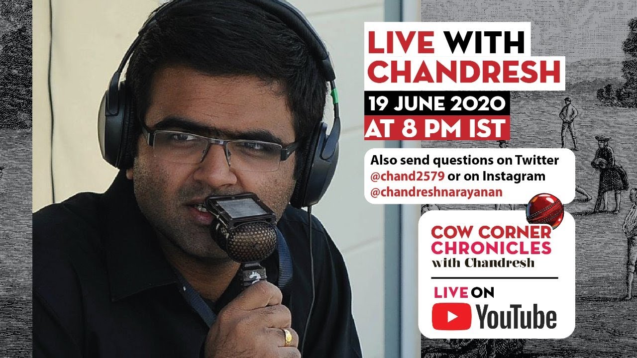 Live with Chandresh Narayanan on 19 June 2020 at 8 pm India time - YouTube