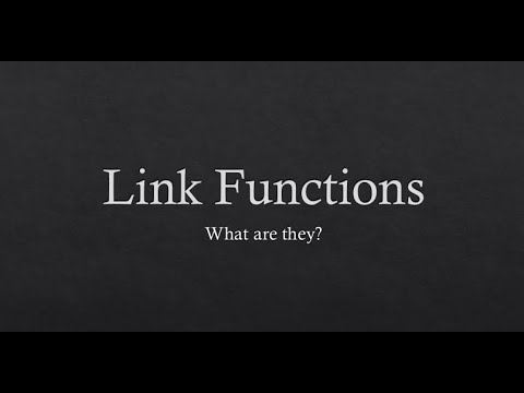 Statistics - What Is a Link Function? - YouTube