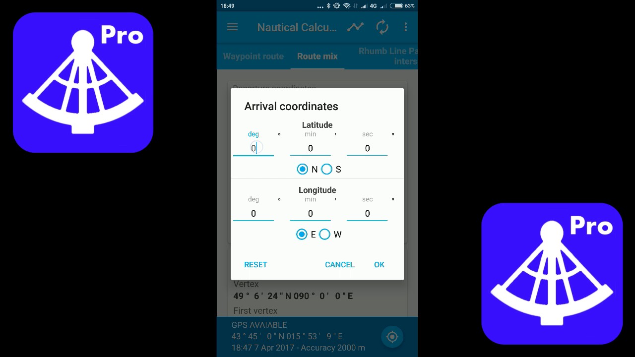 Nautical calculator pro aplikacija - YouTube