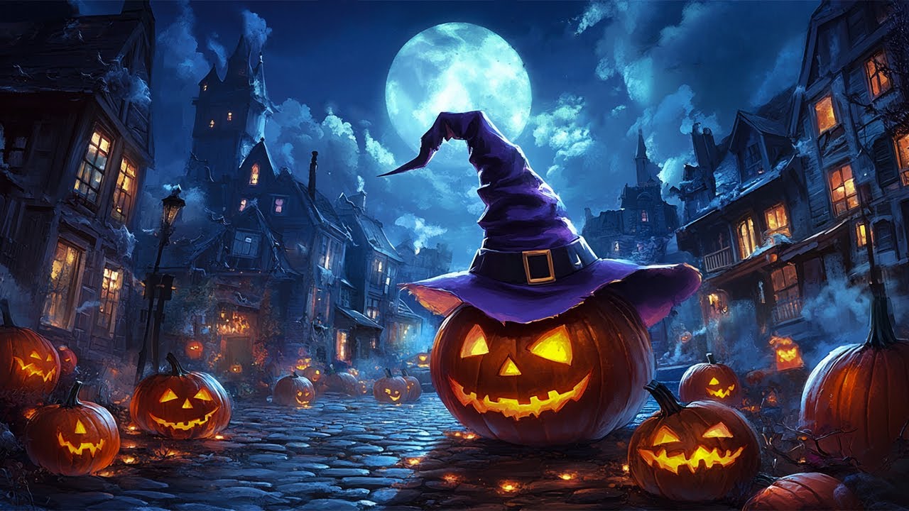 Relaxing Halloween Music🎃Spooky Halloween Background Music, Scary ...