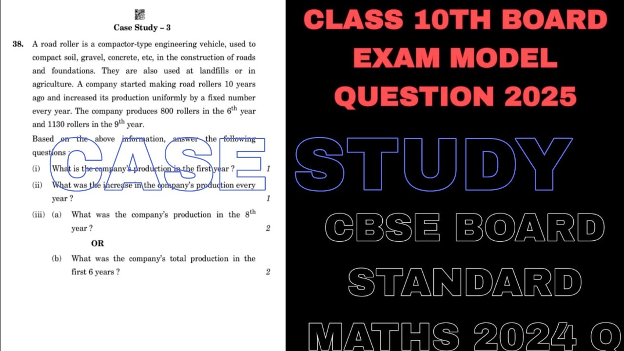 CLASS 10TH BOARD EXAM PAPER ANALYSIS 2024 CASE STUDY PROBLEM,MODEL PAPER 2025 SOLUTIONS. CBSE ...