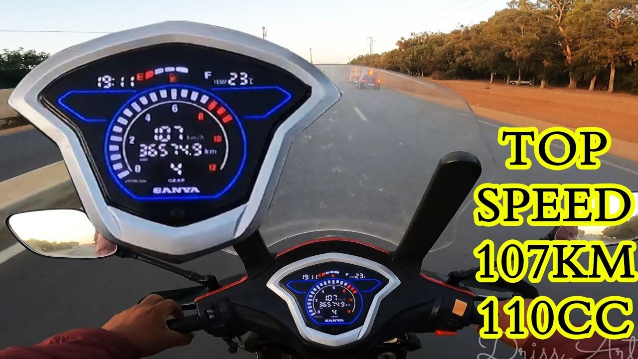 top speed sanya fice r1000 model 2021 110cc - YouTube