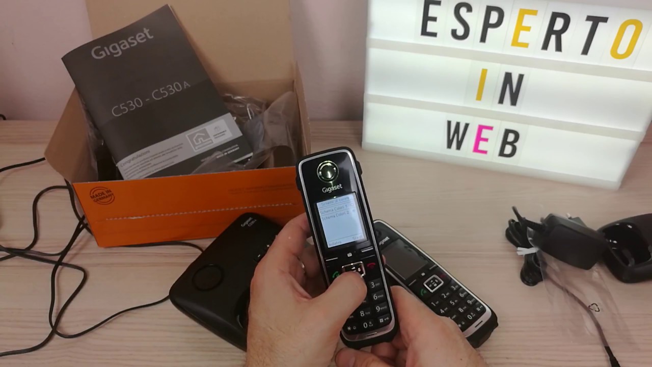 La mia recensione del Cordless Gigaset C 530 A Duo con Segreteria - YouTube