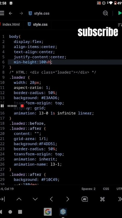 Css Loading Animation Using Only Css Html Css Shorts Ytshorts Coding Html Devolopersuman
