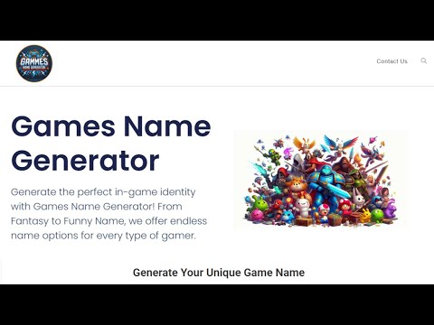 Games Name Generator | Best Website For Game Name Ideas - YouTube