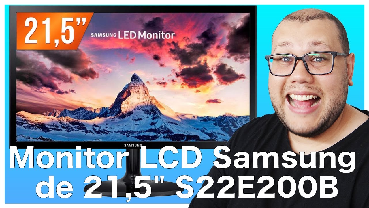 Monitor LCD Samsung de 21,5" S22E200B - YouTube