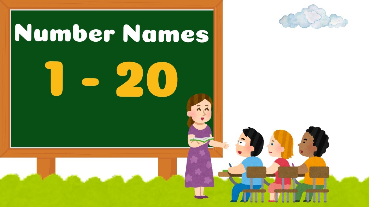 1 to 20 spelling | Numbers Names 1 to 20 with spelling | English ...