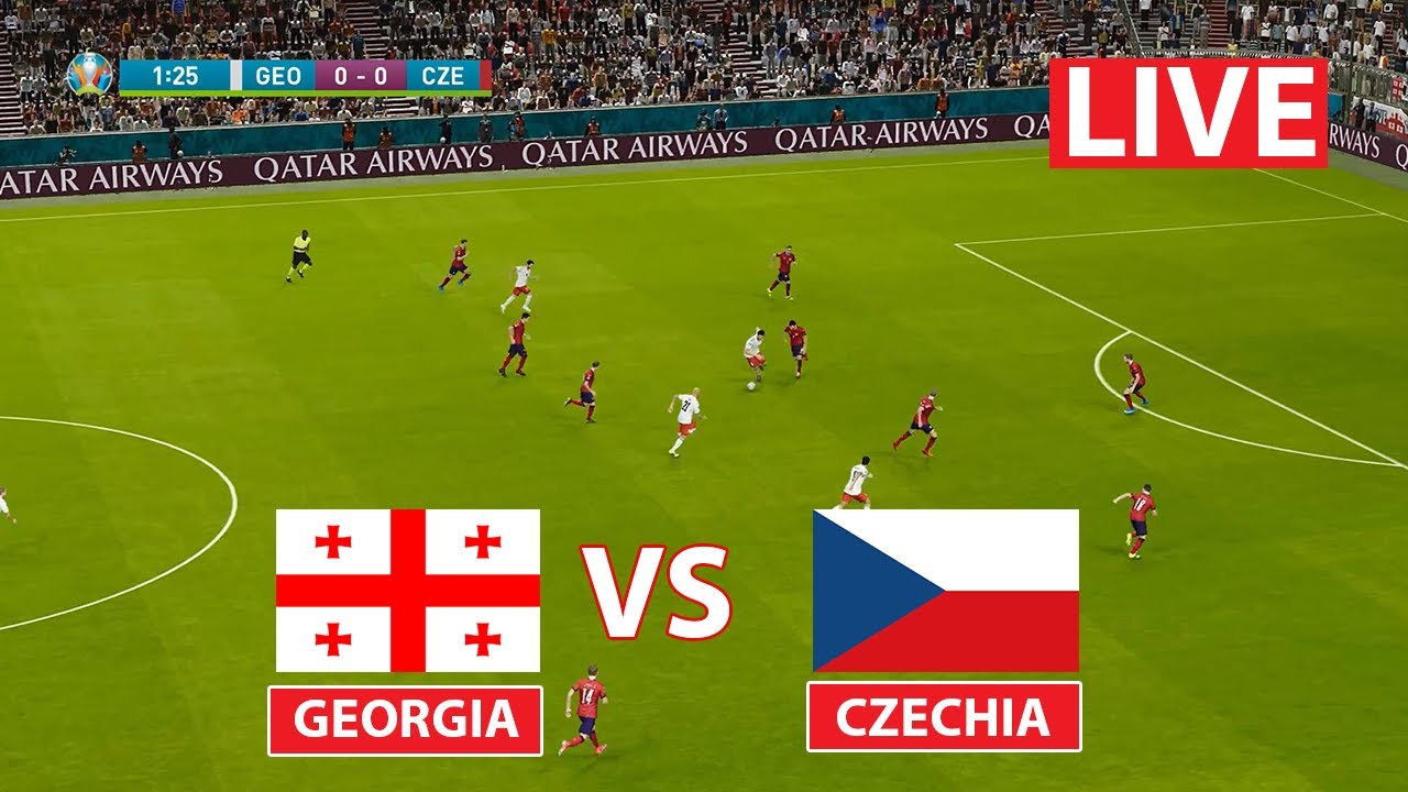 🔴LIVE : Georgia vs Czech Republic | UEFA Euro Cup 2024 | Match Live ...