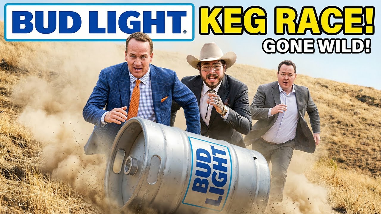 Bud Light Super Bowl Commercial 2026 ft Post Malone, Peyton Manning ...