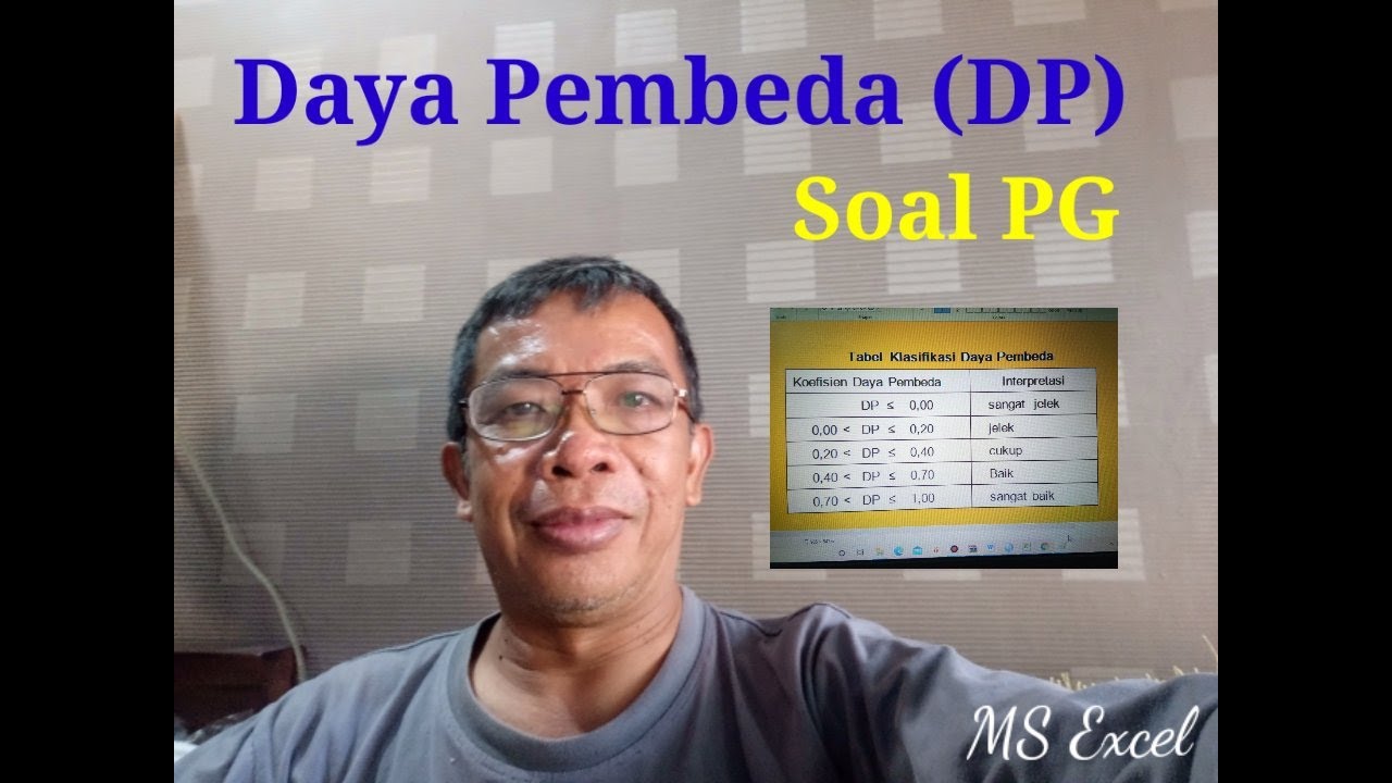 Daya Pembeda Soal Pilihan Ganda - YouTube