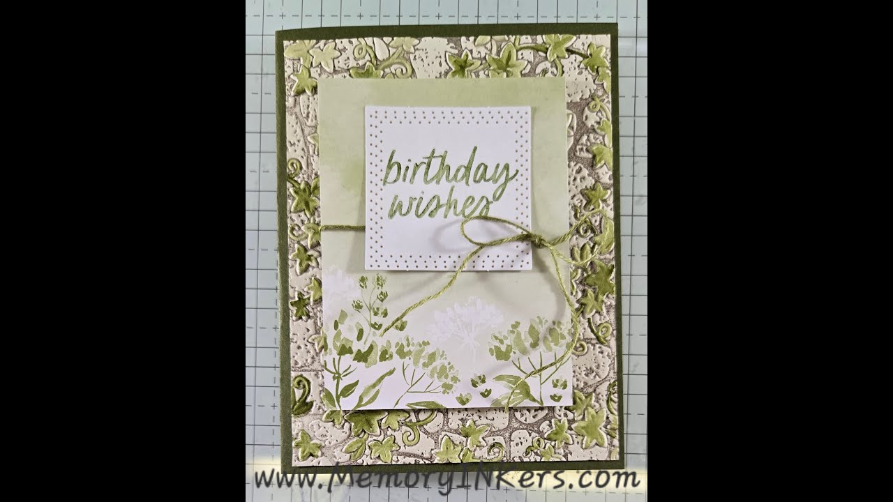 Stone & Vine Embossing Folder - YouTube