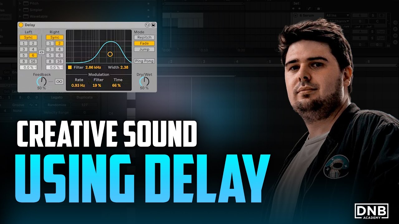 How to get creative DNB sound using delay - YouTube