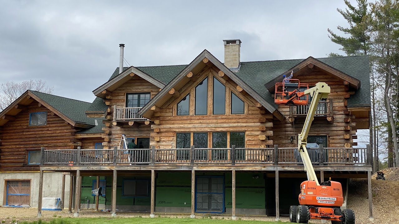 Exterior Log Home Chinking