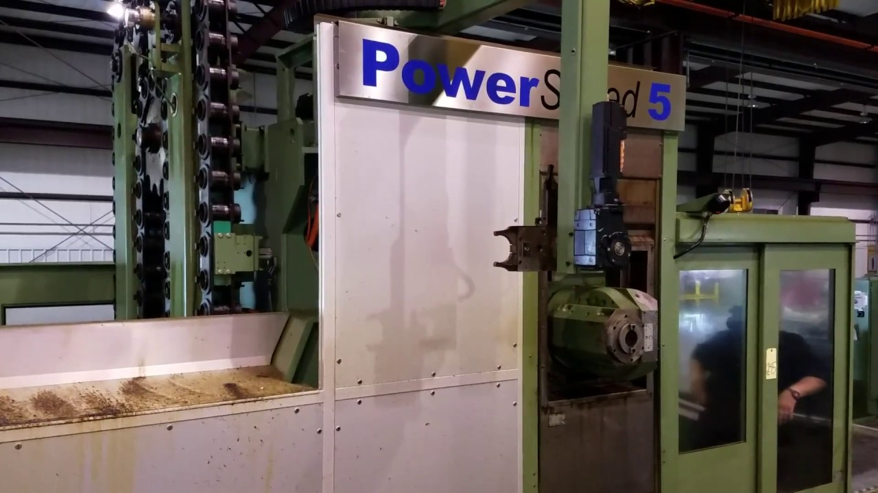 SHW CNC Horizontal Machining Center S/N 5237 Four - YouTube