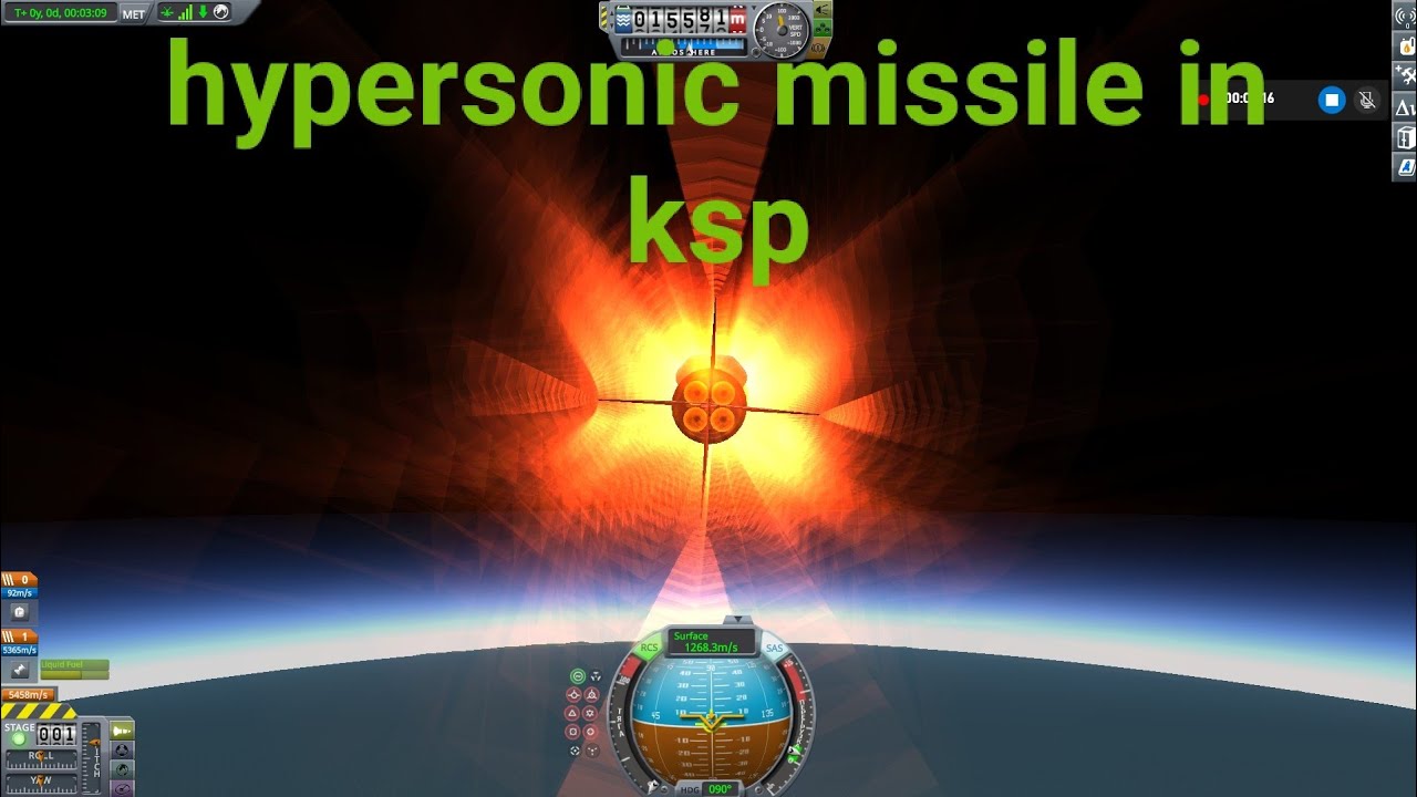 Fastest HYPERSONIC MISSILE in ksp i never built - YouTube
