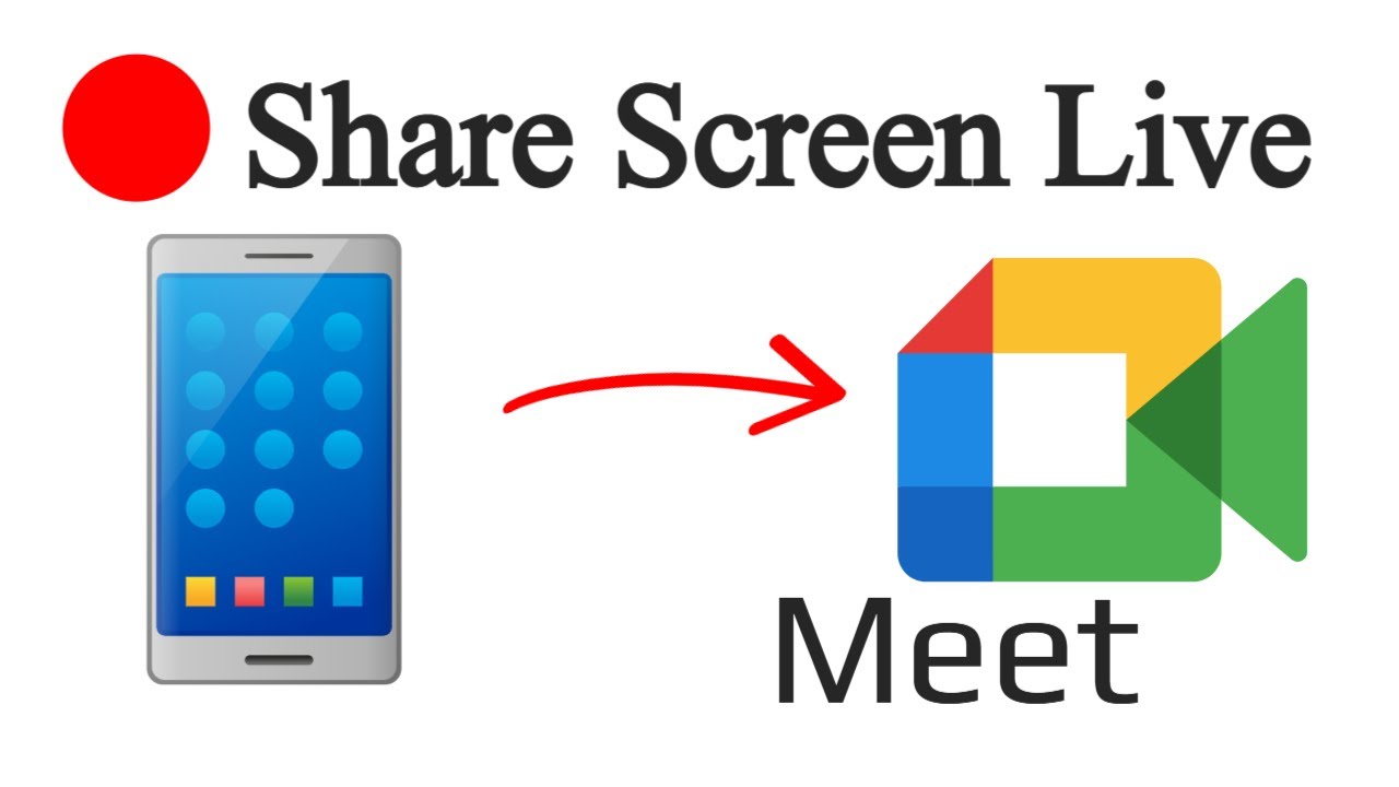 How to Share Mobile Screen in Google Meet - YouTube