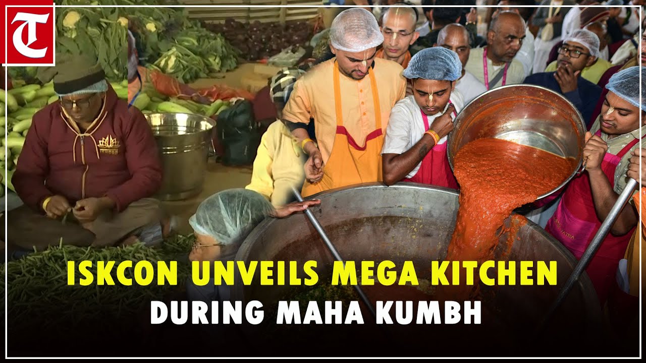 ISKCON unveils state-of-the-art mega kitchen during Maha Kumbh - YouTube