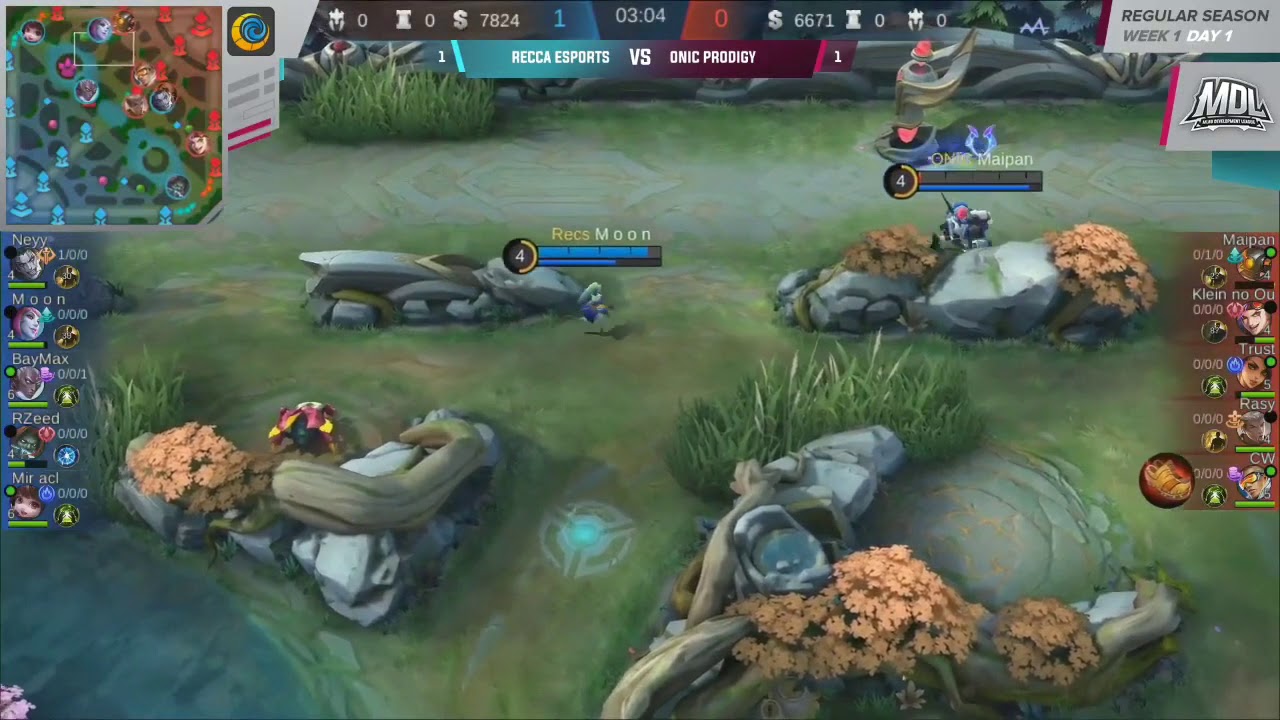 ONIC PRODIGY VS RECCA MATCH 3 MDL-ID S1 WEEK 1 DAY 1 - YouTube