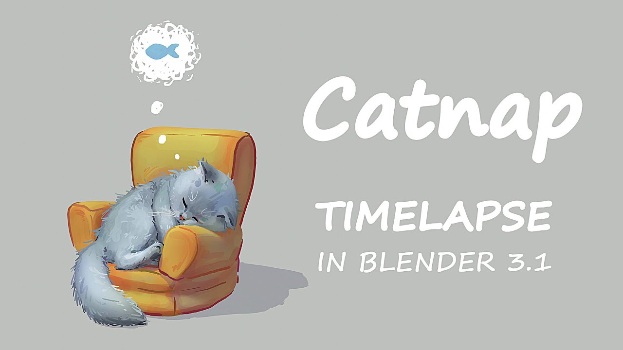 Catnap | Blender Timelapse - YouTube