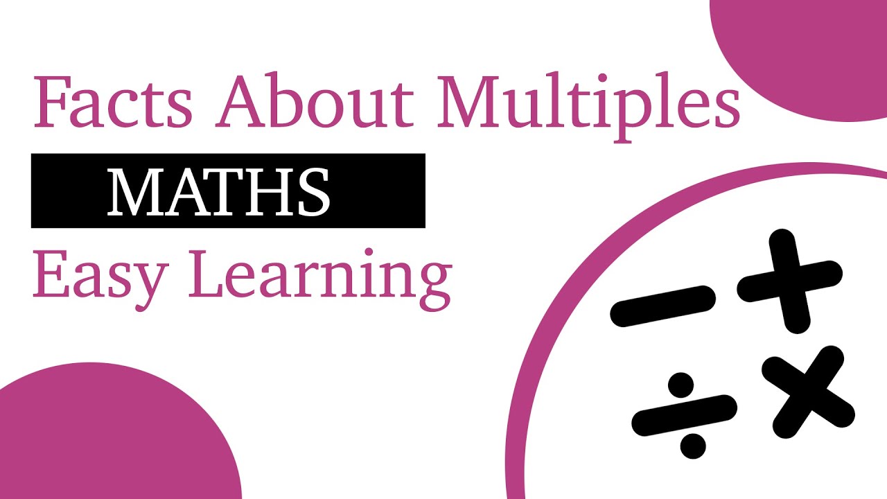 Facts about Multiples | Maths | Easy Learning | | CBSE | SSC | ICSE ...