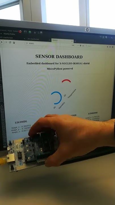 HTML Sensor Dashboard running on STM32 with Zephyr/Micropython - YouTube