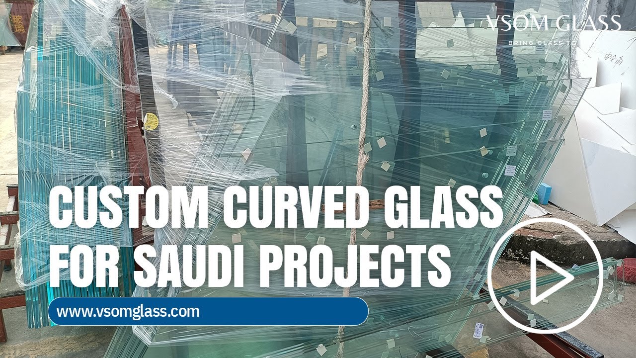 Custom Ultra-Clear Curved Tempered Glass Railings for Saudi Contractors ...