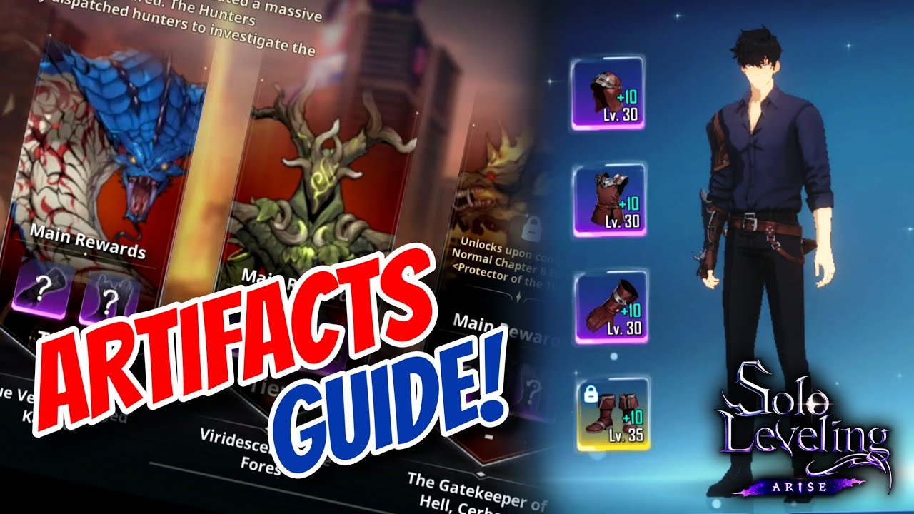Artifact Guide! How To Get Legendary Artifacts Drop! Solo Leveling Arise! - YouTube