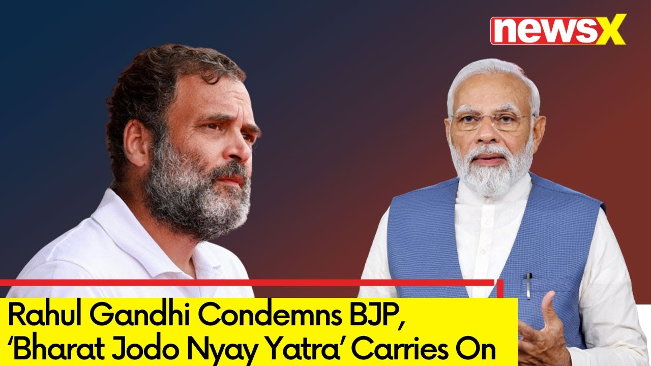Rahul Gandhi Hits Out At BJP I Bharat Jodo Nyay Yatra Resumes In J'khand | NewsX - YouTube