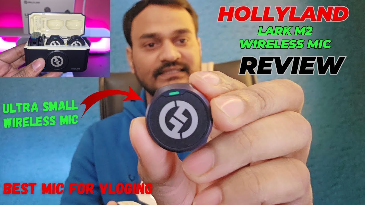 Hollyland Lark M2 wireless mic 🎤 unboxing & Review mic test Tiny Mic # ...