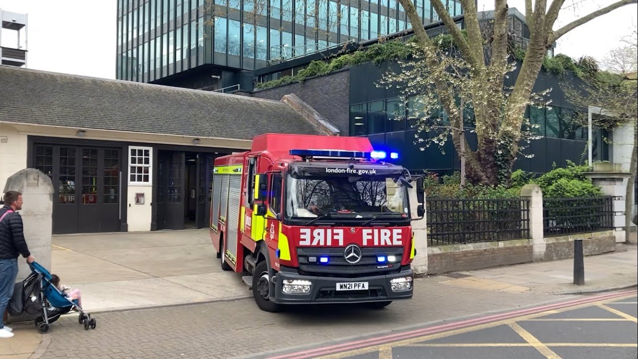 Euston fire rescue unit turnout- London fire brigade - YouTube