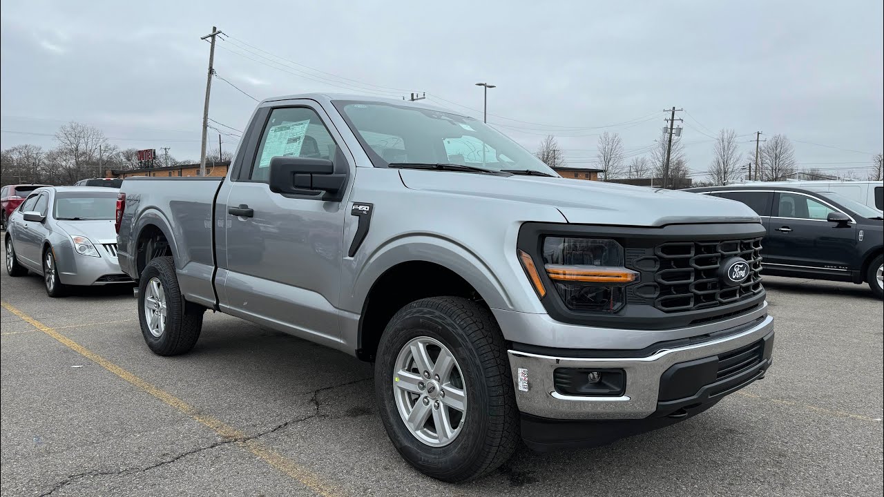2024 Ford F150 XL 5.0L V8 in Iconic Silver Metallic walk around! - YouTube