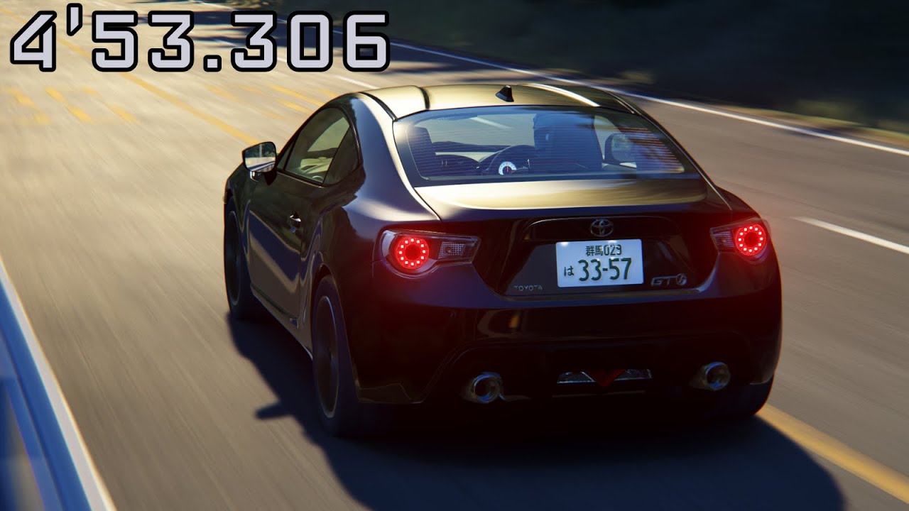 PK Akina | 4'53"306 GT86 Time Attack w/mouse - YouTube