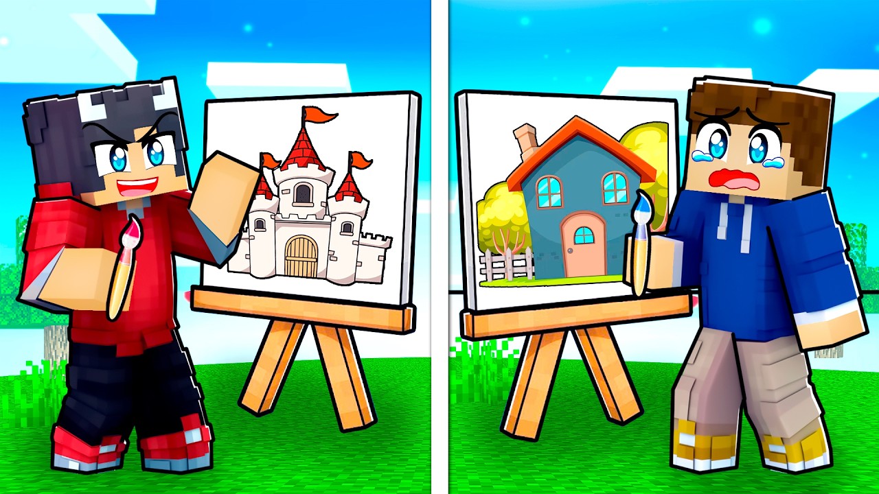 Hvem Kan Tegne Det FLOTTESTE I Minecraft? - YouTube