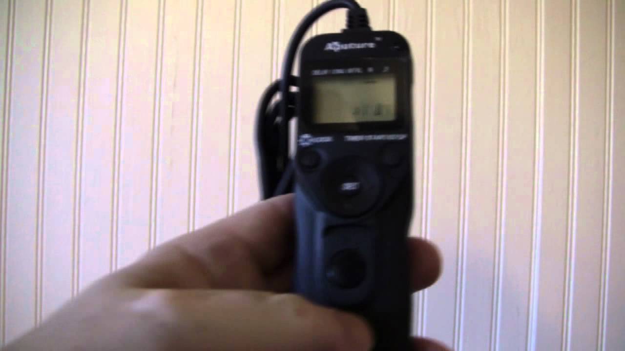 Aputure Timer Remote Cord for time lapse photography - YouTube
