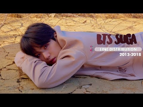 BTS Suga - Line Evolution Since Debut (2013-2018)