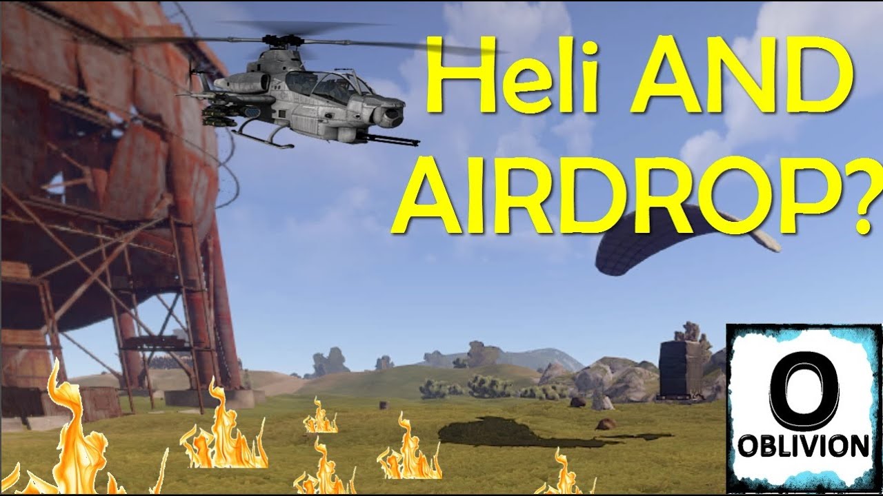 MOST EPIC HELI AND THE AIRDROP?! Vanilla Rust! - YouTube