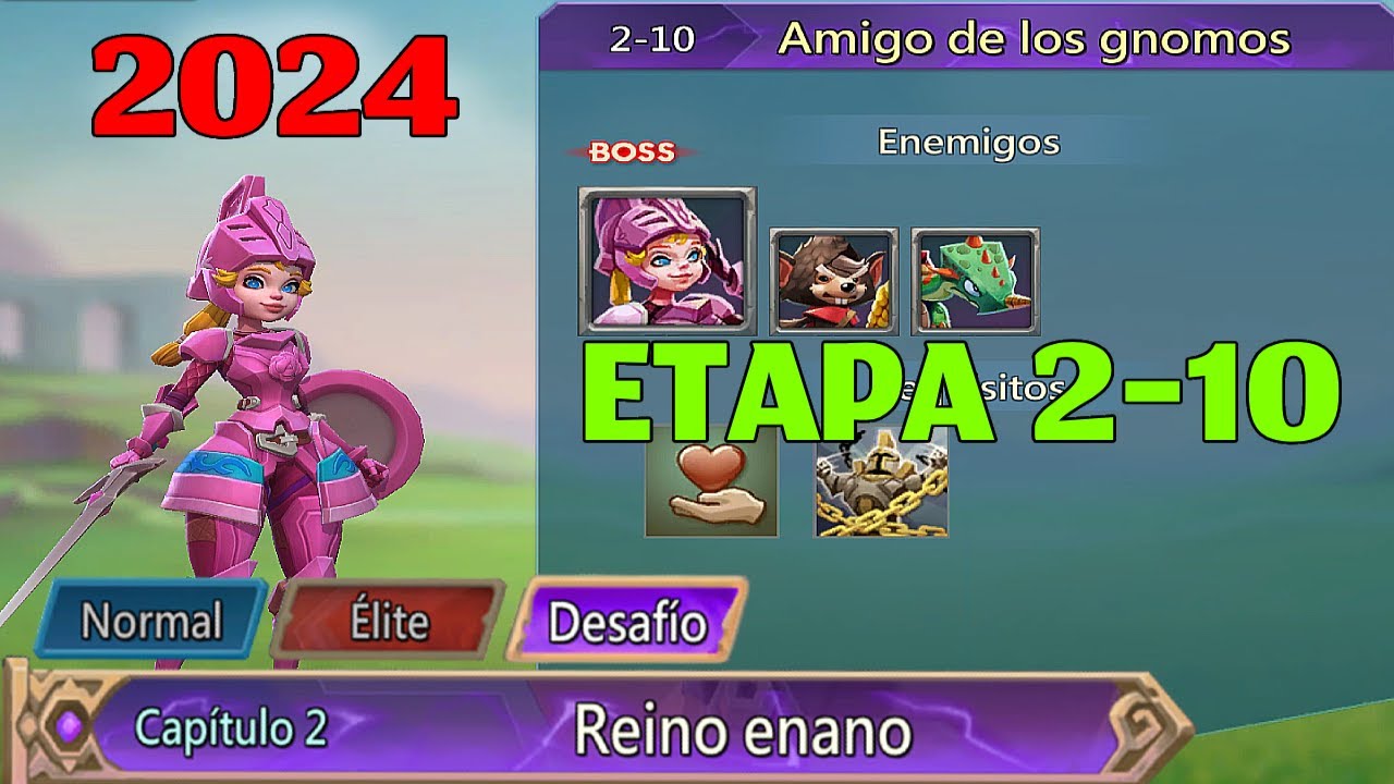 LORDS MOBILE DESAFIÓ CAPITULO 2 REINO ENANO ETAPA 2-10 AMIGO DE LOS ...