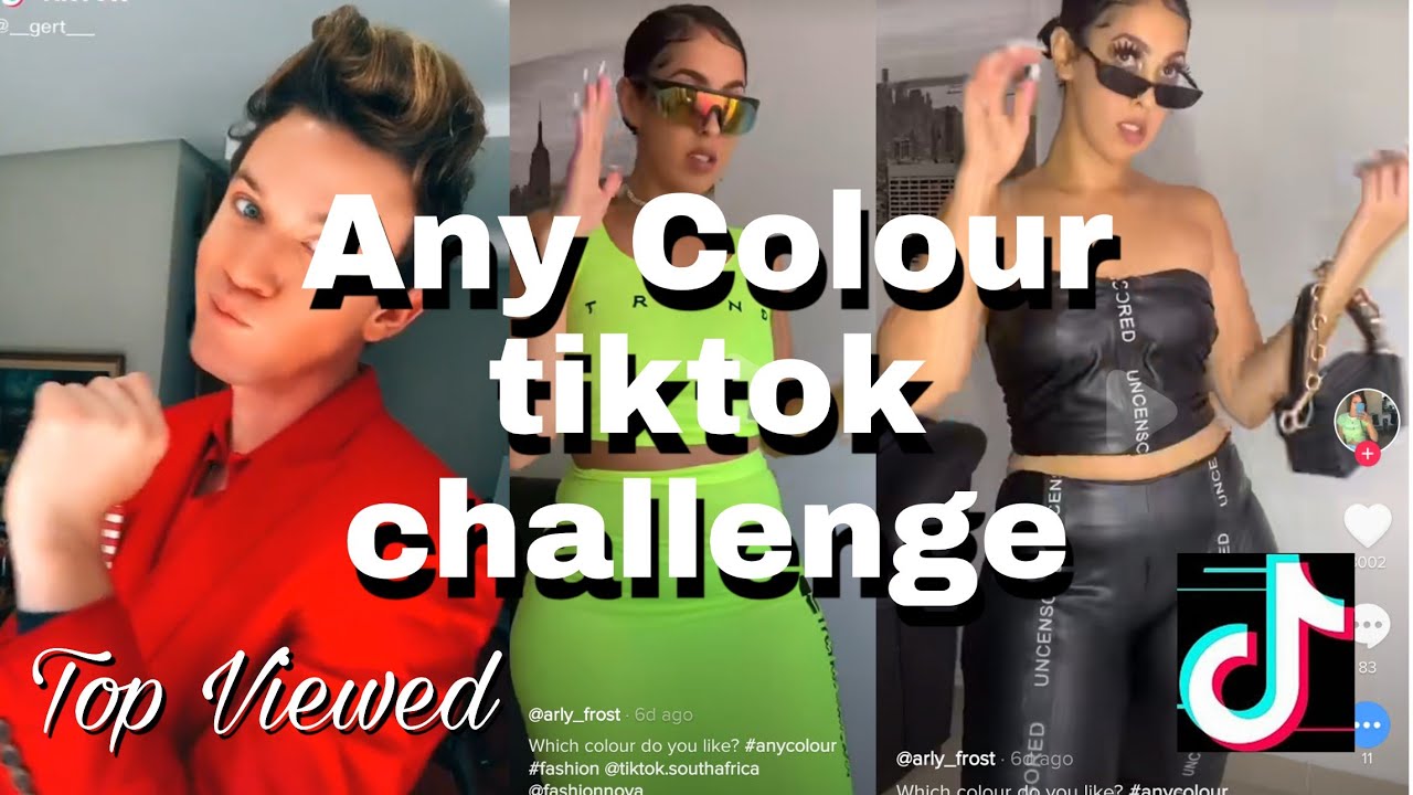 Any Color Challenge | Popular Tiktokers - YouTube